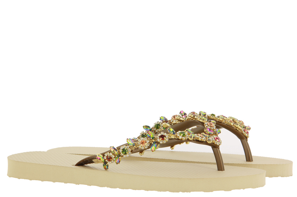 Chanclas Zehensteg Sandale LUCIA MULTI BEIGE