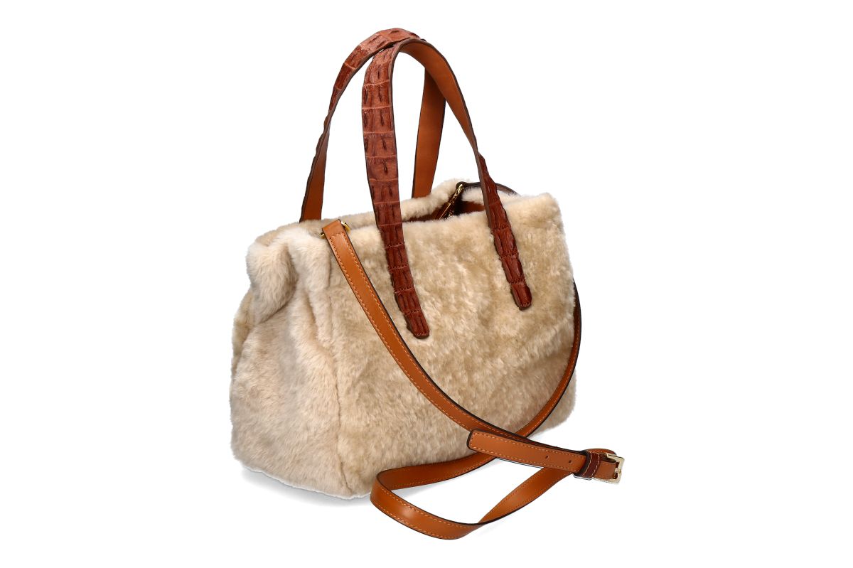 Biagini Handtasche CAMELIA MEDIUM - furry crema / creme
